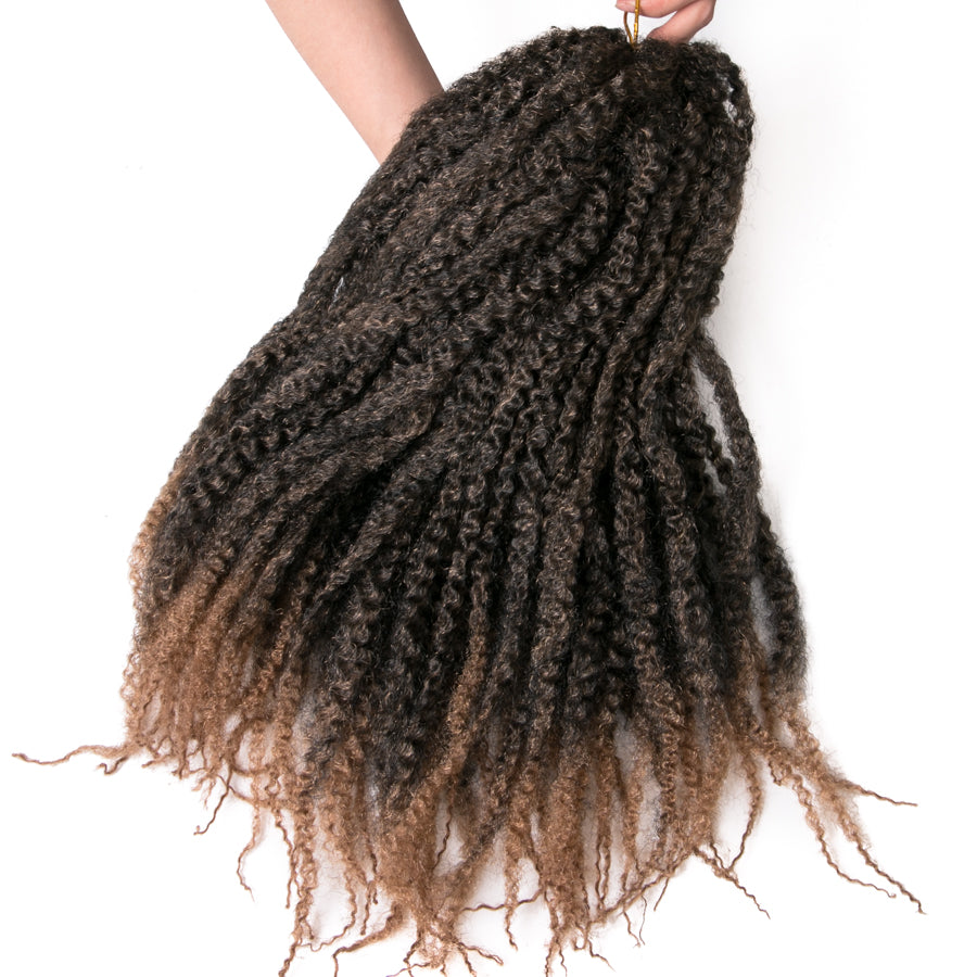Qp hairMarley Hair 18 inch Afro Kinky Synthetic Braiding Hair Crochet ...