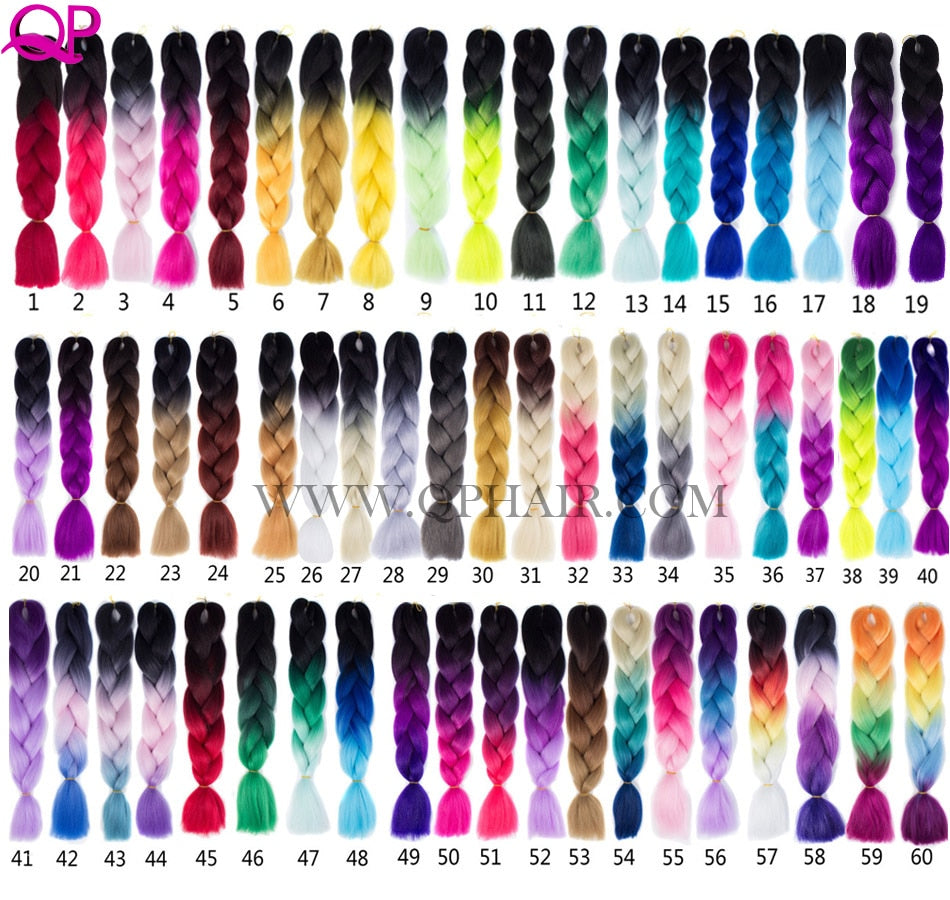 Hair Extension expression Pre Braiding Hair Synthetic Kanekalon Braidi ...