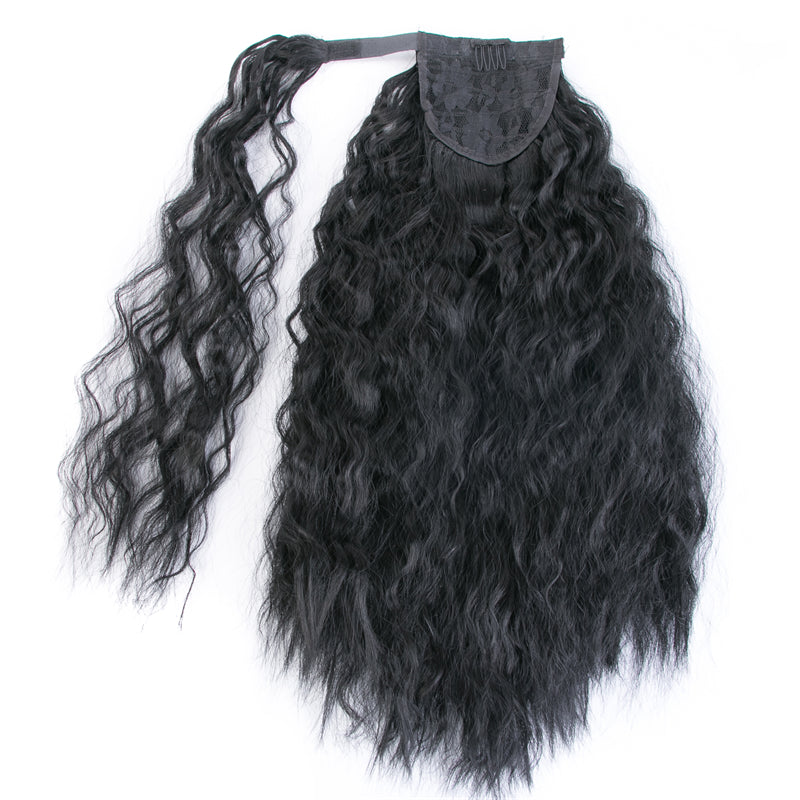 Qp hairSynthetic Ponytail Long Wave Ponytail Wrap Around Water Wave 22 ...